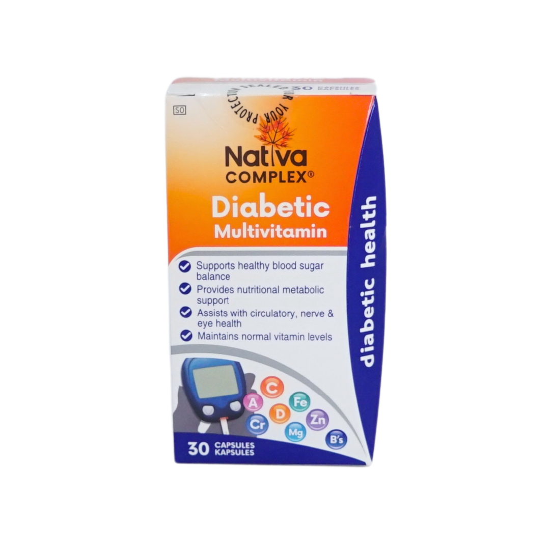 NAT Diabetic Multivitamin 30 Caps – Impala Health