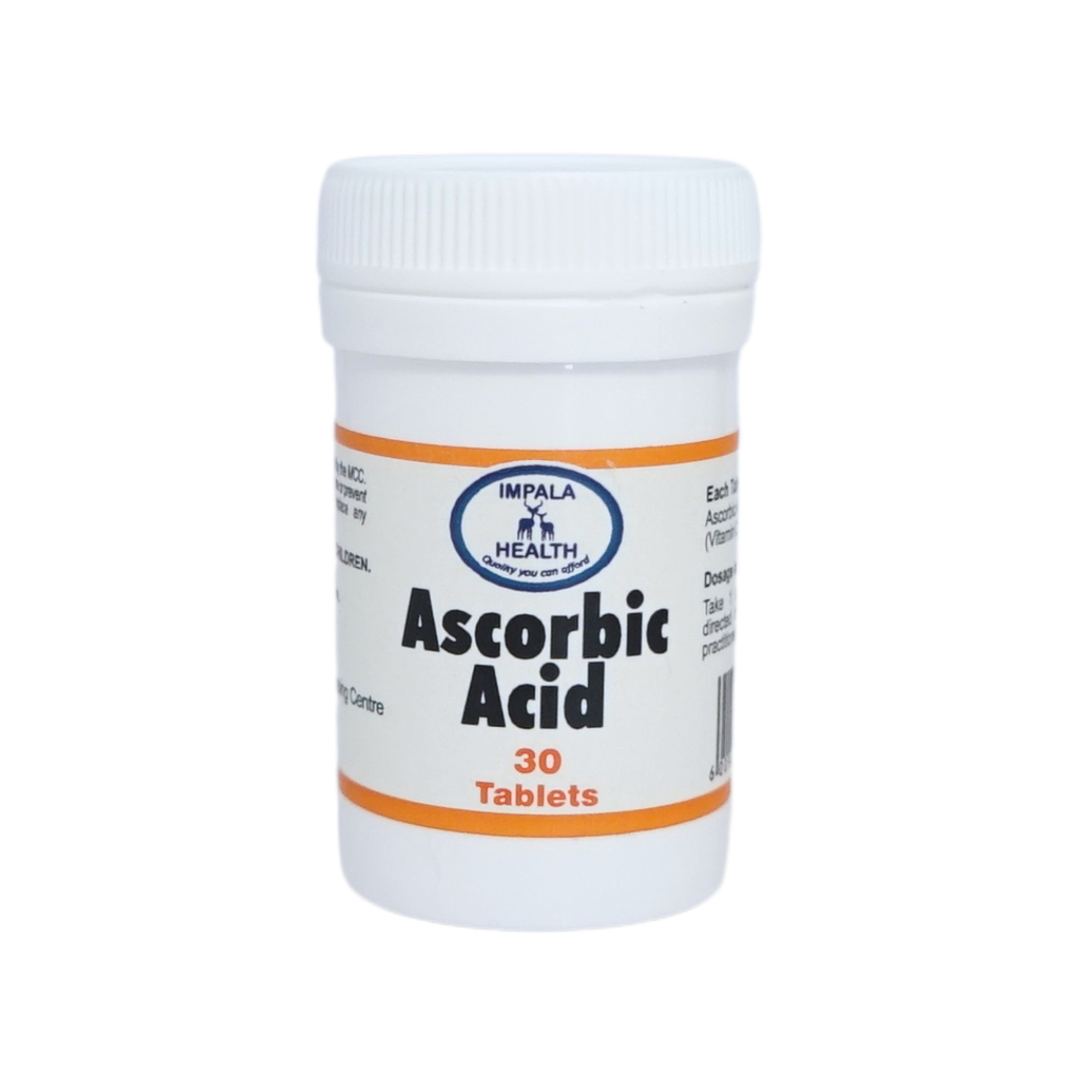 Ascorbic Acid 100mg Vit C 30 Tabs – Impala Health
