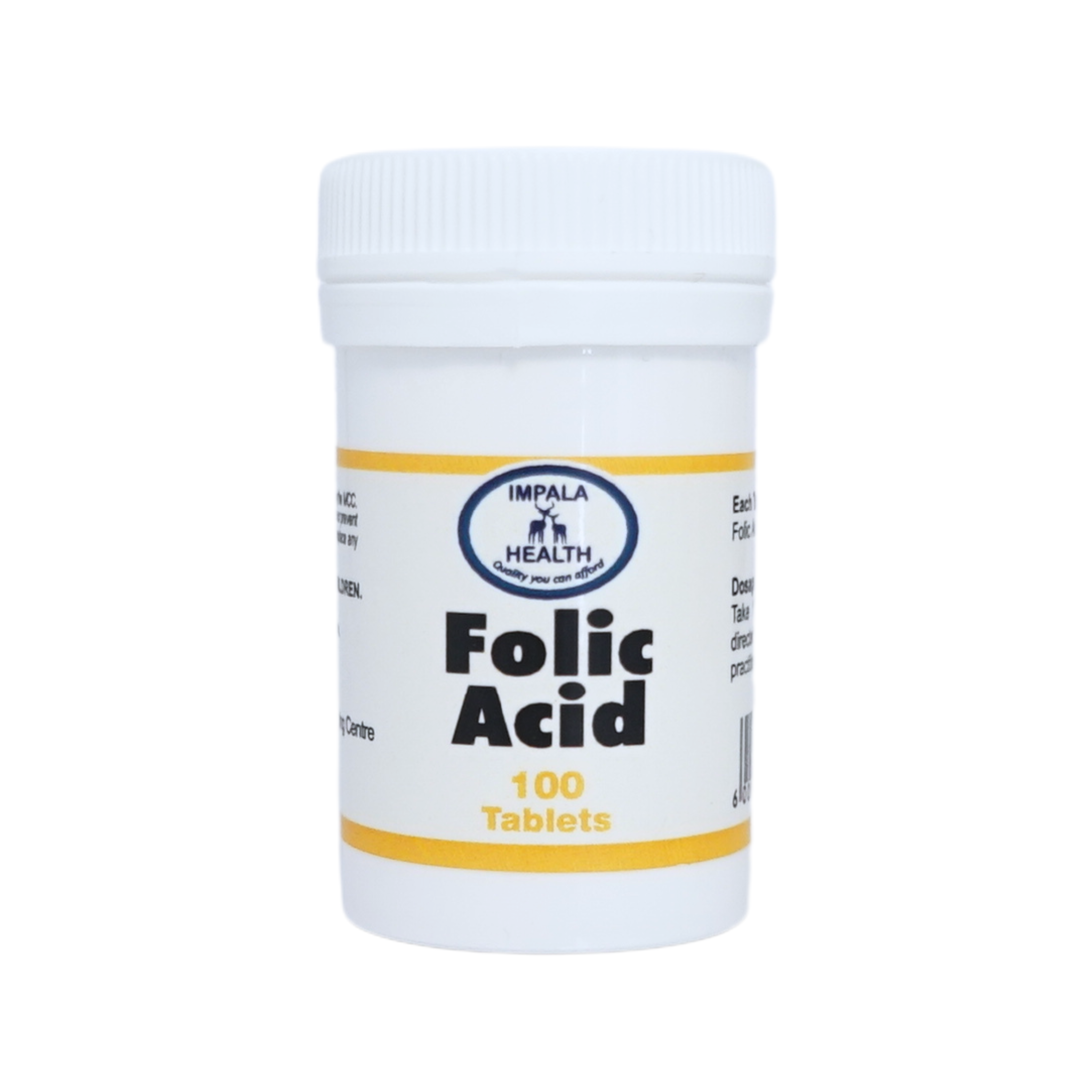 Folic Acid 100 – Impala Health